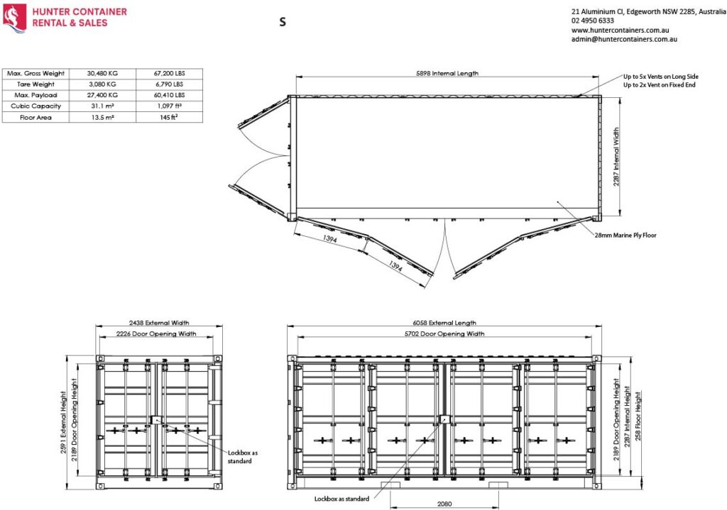 20ft Shipping Container Rental & Sales NSW - Hunter Container Rental ...