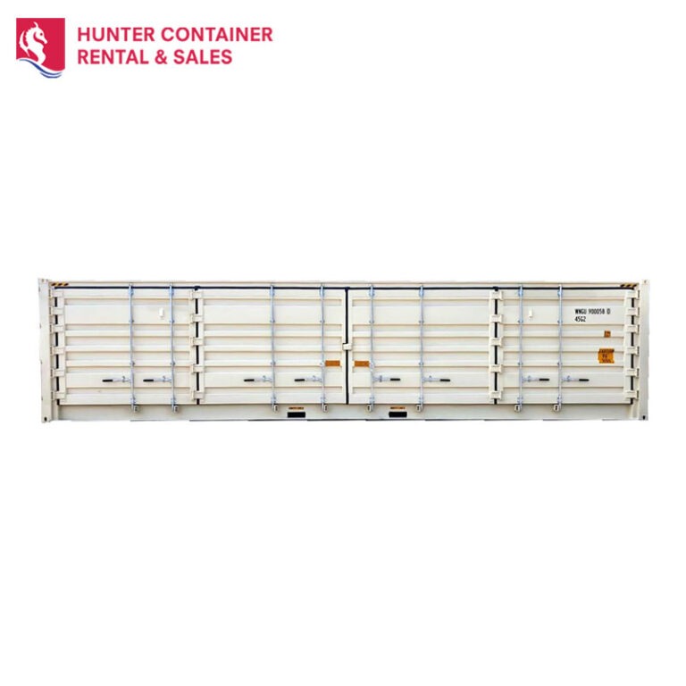 40ft HC 4-Door Side-Opening Container | Hunter Containers